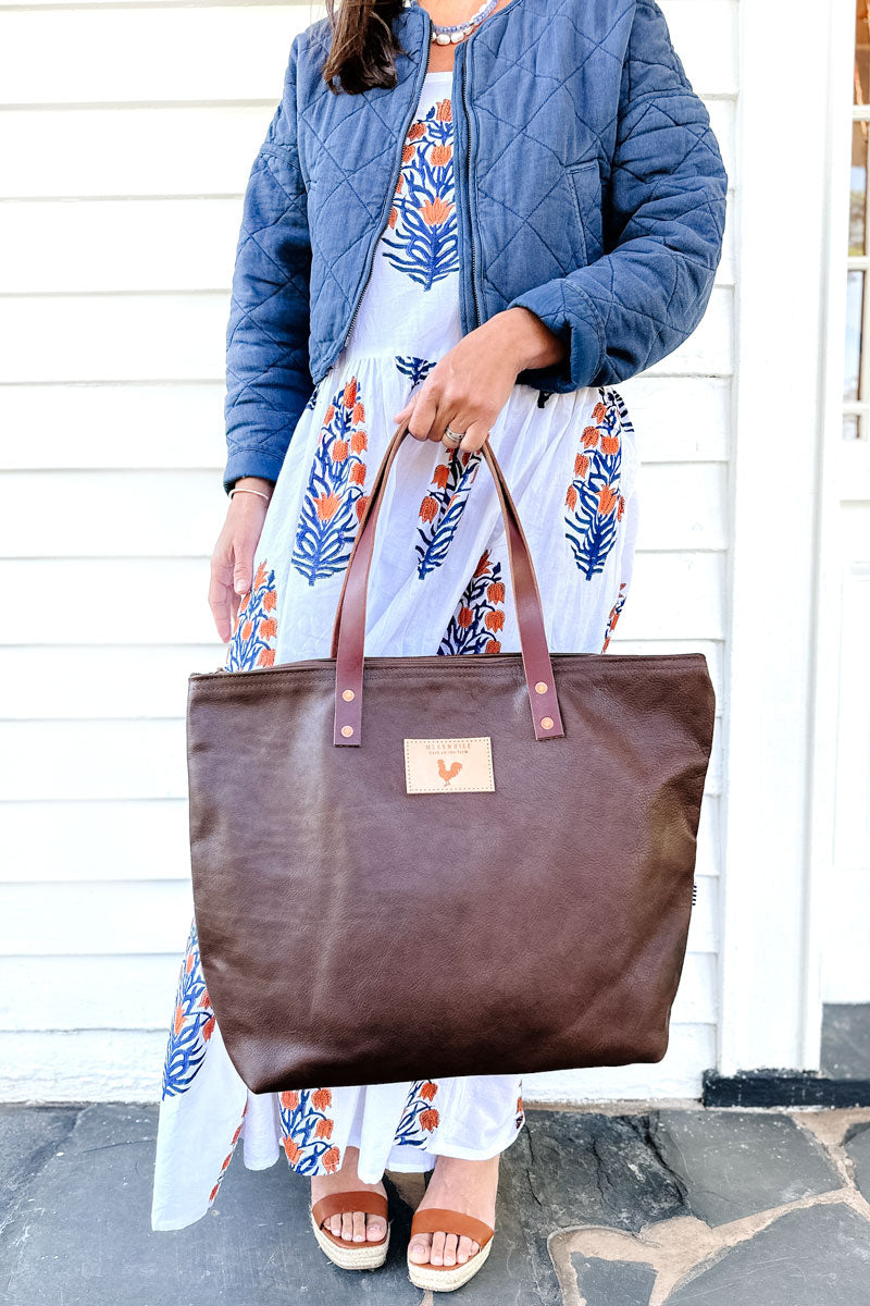 Limited Edition* Mocha Tuscan Leather Adventure Travel Bag