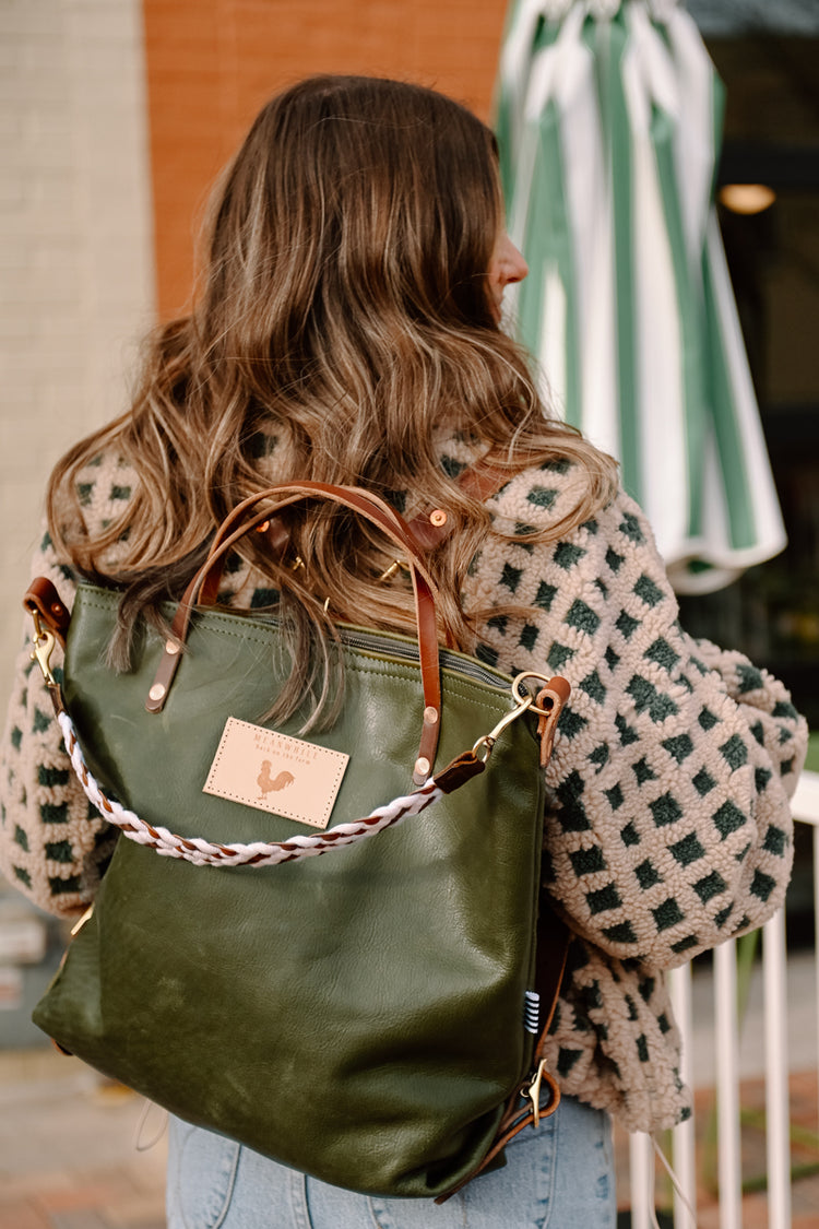Hunter Green Leather Collection | Green Leather Bags