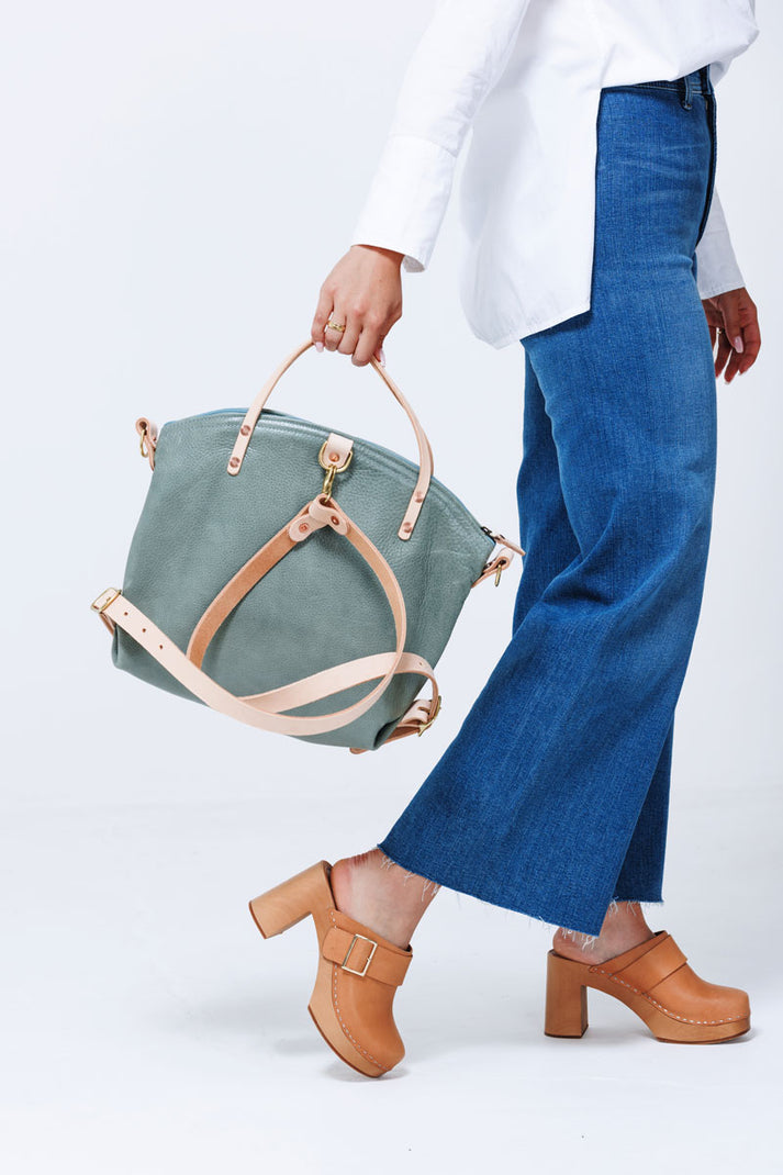 Seafoam Leather Backpack 2.0