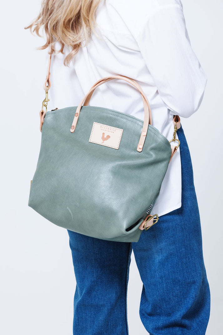 Seafoam Leather Backpack 2.0