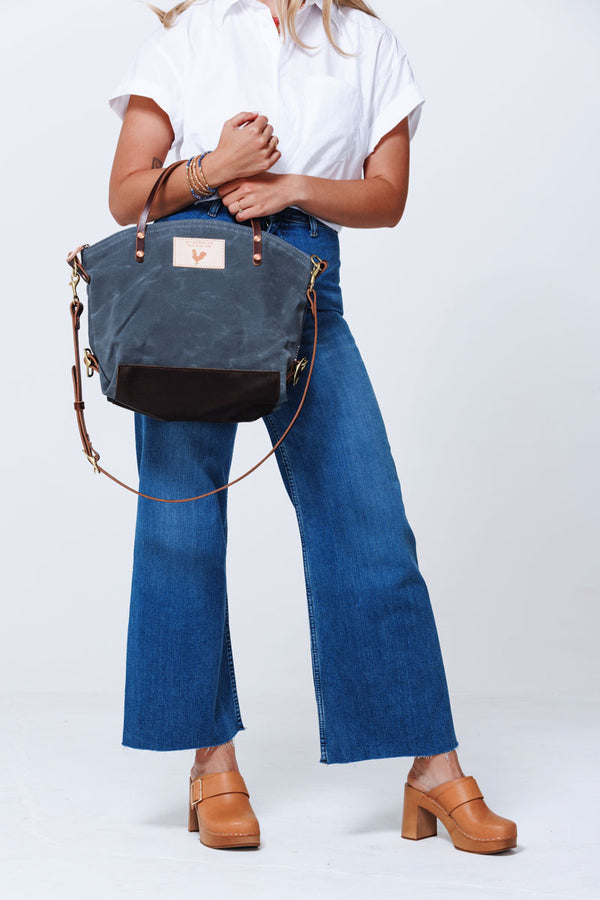 Slate Blue Wax Canvas Backpack 2.0 | Meanwhile Back on the Farm