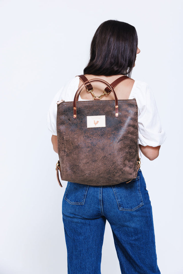 Birch Mocha Leather Backpack |Brown Tote Bag Leather| Meanwhile Back on ...