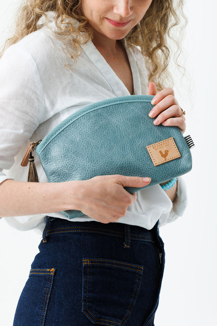Dusty Blue Leather Collection | Meanwhile Back on the Farm