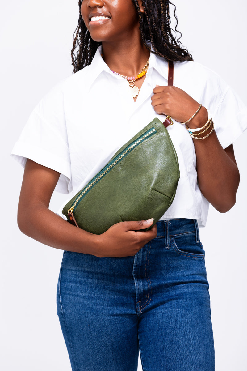 Hunter Green Leather Collection | Green Leather Bags