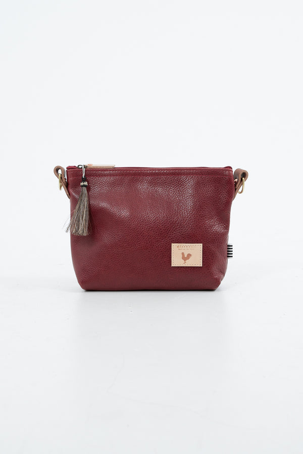 Ruby Red Leather Sling Bag | Red Leather Sling Bag