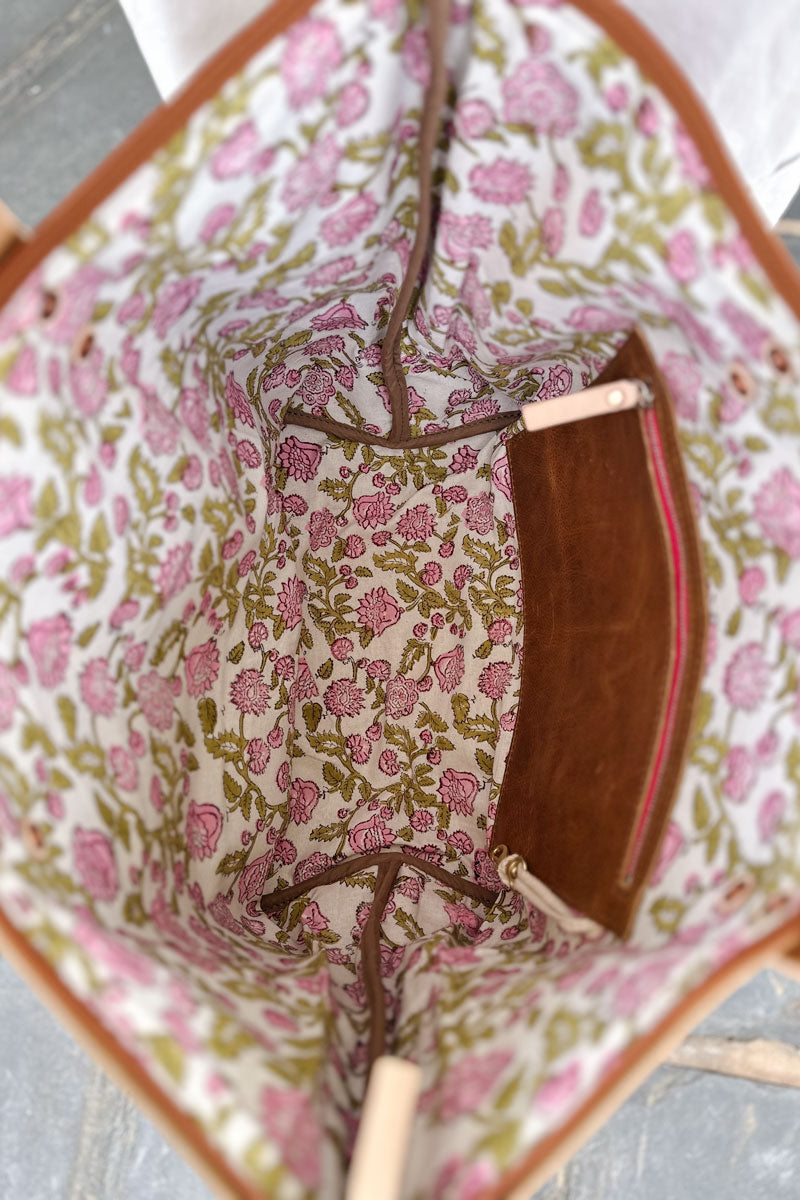 Camel Leather Travel Tote | Meanwhile Back on the Farm