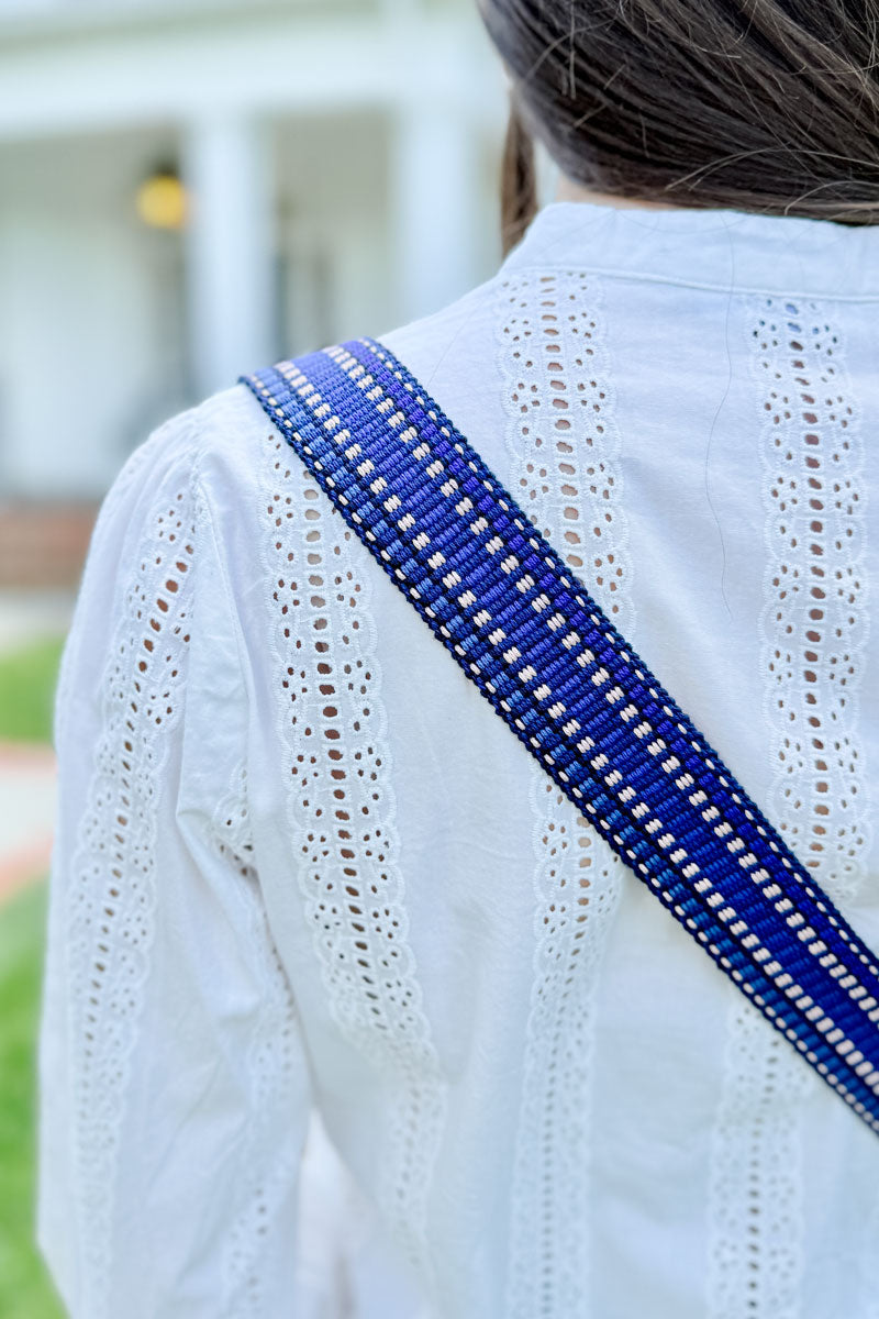 Blueberry Webbing Strap | Blue Replacement Purse Strap