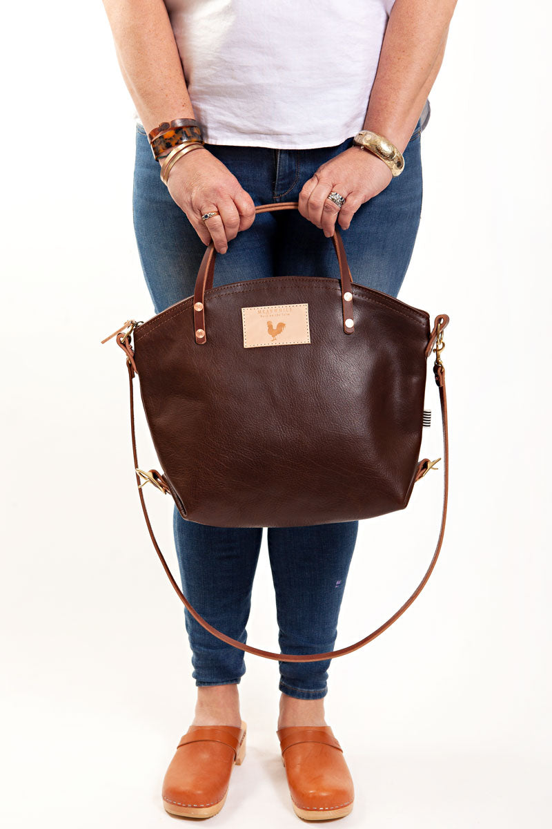 Mocha Tuscan Leather Convertible Backpack 2.0 - Backpacks Leather