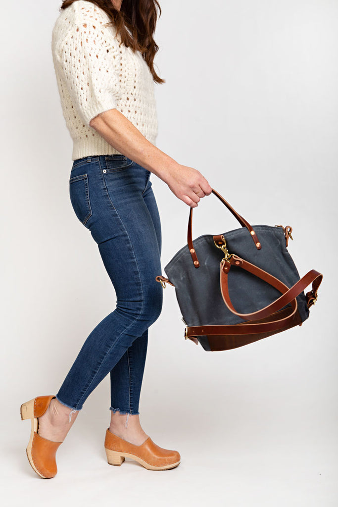 Slate Blue Wax Canvas Backpack 2.0 | Meanwhile Back on the Farm