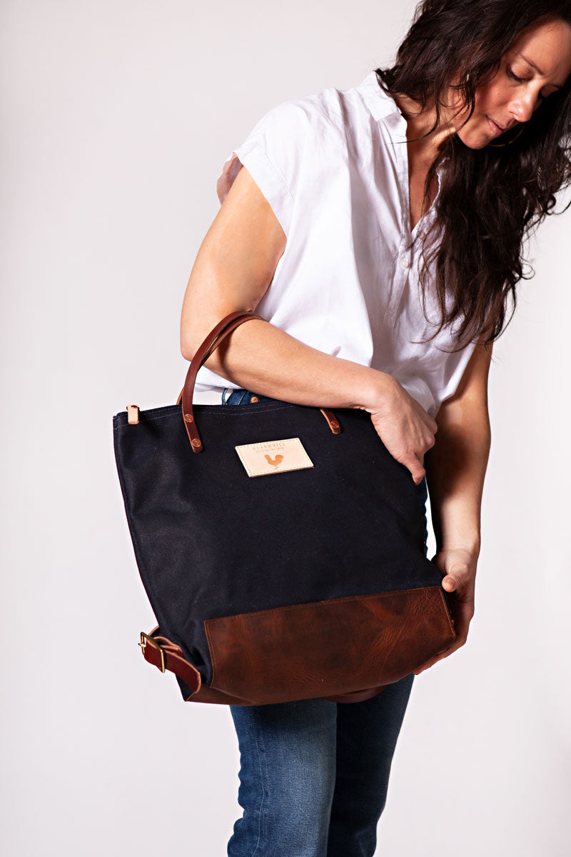 Navy Wax Canvas Backpack | Meanwhile in the US